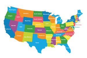 How many states make up The United States?