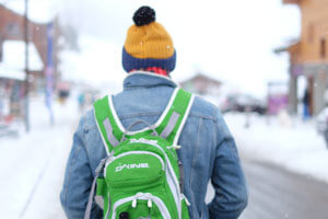 What do you wear to keep warm outside on a cold winter day?